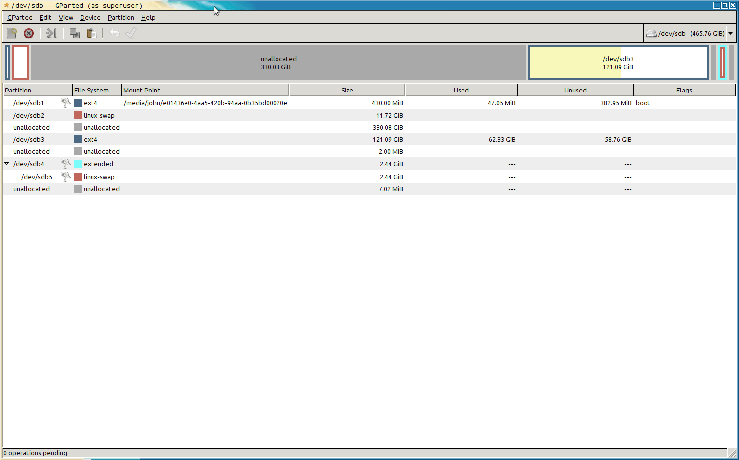 How I Created A New Swap Partition For My Linux Mint 14 Pc Using Gparted Securitron Linux Blog