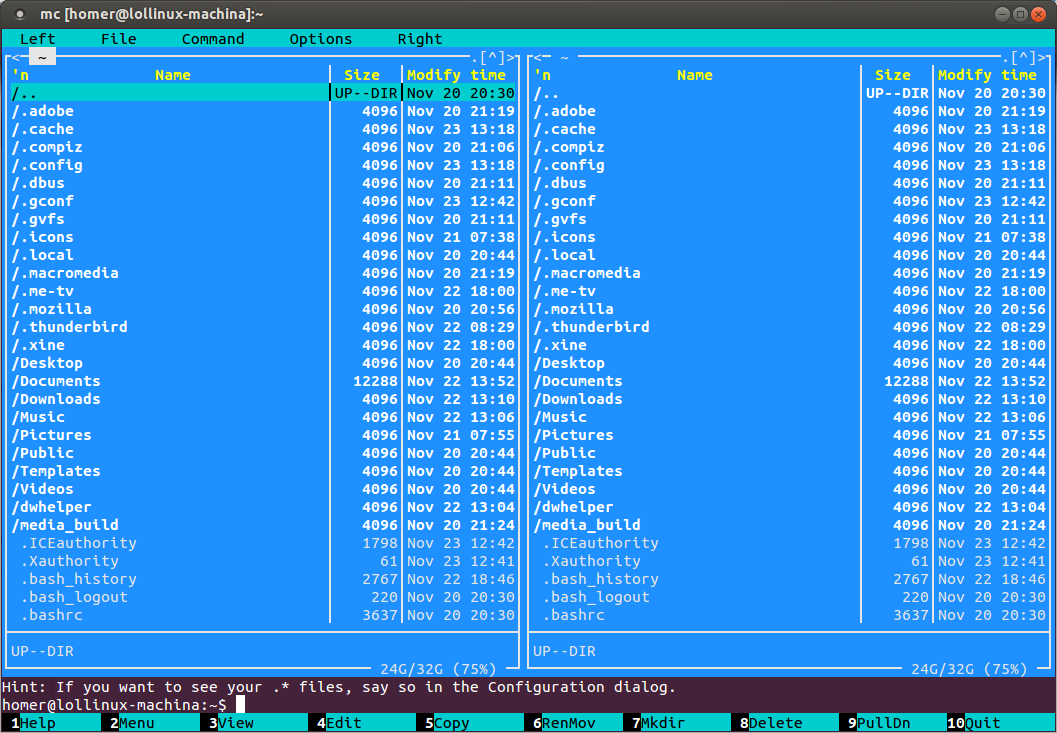 How To Install The Midnight Commander File Manager On Ubuntu 1404 Securitron Linux Blog