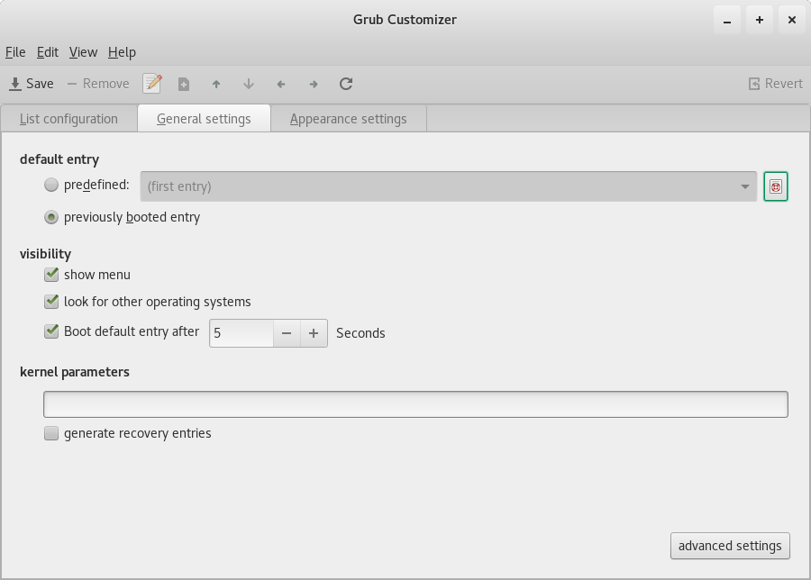 How To Customize Your Grub Configuration In A Graphical Window On Fedora Securitron Linux Blog