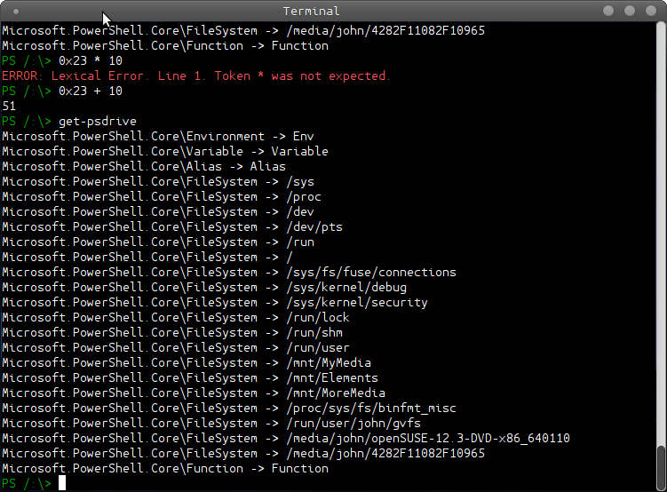 Using Powershell On Linux With The Pash Console